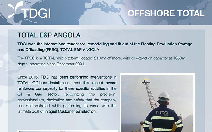 TOTAL E&P ANGOLA - TDGI - Tecnología de Gestión de Inmuebles, S.A.